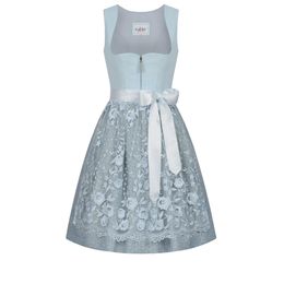 N&uuml;bler Dirndl N&Uuml;BLER "Dirndl mini Garbine", Damen, Gr. 44, EURO, blau, Obermaterial: 100% Polyester PES., Kleider