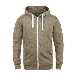 !Solid Kapuzensweatjacke SOLID "Kapuzensweatjacke SDOlli", Herren, Gr. L, beige (sand melan), Obermaterial: 80% Polyester PES. 20% Baumwolle CO., Sweatjacken