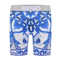 Boxershorts PSD "PSD BLUE GRANITE MM", Herren, Gr. XL, 1 Stk., multi color, 88% Polyester, 12% Elasthan, Unterhosen