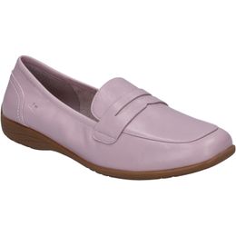 Ballerina Josef Seibel "Fenja 22, viola", Damen, Gr. 36, lila (viola), Obermaterial: 100% Rindsleder Leather cow., Schuhe Ballerina