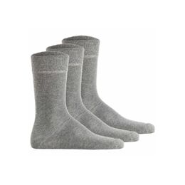 Kurzsocken Hudson "Socken SIMPLY&sup3; 3-PACK 3er Pack", Herren, Gr. 35-38, grau, Obermaterial: 80% Baumwolle CO. 18% Polyamid PA. 2% Elasthan EL., Socken