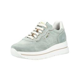 Sneaker Nero Giardini "Nero Giardini Sneaker Veloursleder", Damen, Gr. 38, hellgr&uuml;n, Veloursleder, Schuhe Sneaker