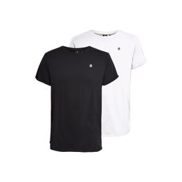 G-Star Raw T-Shirt G-STAR "T-Shirt Lash 2 Pack 2er Pack", Damen, Gr. M, wei&szlig; (wei&szlig;, schwarz), Obermaterial: 100% Baumwolle CO(Bio)., Shirts T-Shirt