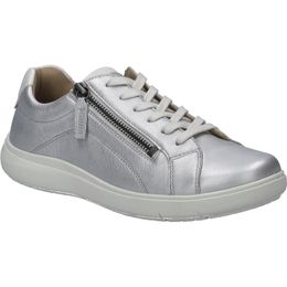 Sneaker Josef Seibel "Megan 01, silber-kombi", Damen, Gr. 39, silber (silber, kombi), Obermaterial: 100% Rindsleder Leather cow., Schuhe Sneaker