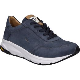 Sneaker Josef Seibel "Donald 01, ocean-kombi", Herren, Gr. 43, blau (ocean, kombi), Obermaterial: 100% Rindsleder Leather cow., Schuhe Sneaker