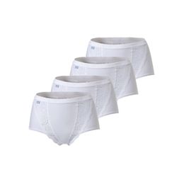Slip Sloggi "Slip Chic Maxi 4P 4er Pack", Damen, Gr. 38, wei&szlig;, Obermaterial: 85% Baumwolle CO. 10% Polyamid PA. 5% Elasthan EL., Unterhosen Slip