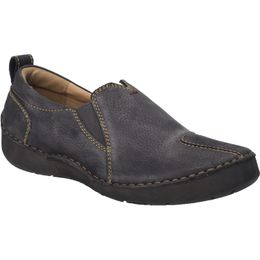 Slipper Josef Seibel "Fergey 49, titan", Damen, Gr. 41, grau (titan), Obermaterial: 100% Rindsleder Leather cow., Schuhe Slipper