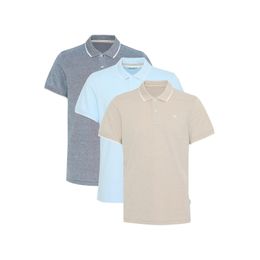 Poloshirt Blend "Poloshirt BHPolo", Herren, Gr. L, blau (marineblauscashmerecrockery), Obermaterial: 100% Baumwolle CO., Shirts