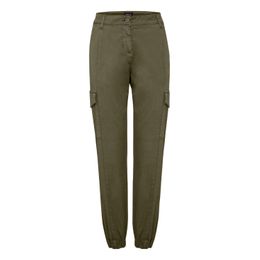 Cargohose oxmo "Cargohose OXCoco", Damen, Gr. XXL, N-Gr, gr&uuml;n (ivy gr&uuml;n), Obermaterial: 98% Baumwolle CO. 2% Elasthan EL., Hosen Cargohose