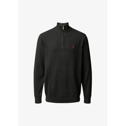 Strickpullover MCS "MCS Sweater MCEli", Herren, Gr. XL, schwarz (tap shoe), Obermaterial: 100% Baumwolle, Pullover Strickpullover