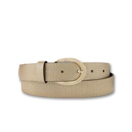 Bernd G&ouml;tz Lederg&uuml;rtel BERND G&Ouml;TZ "Lederg&uuml;rtel mit edel strukturierter Oberfl&auml;che", Damen, Gr. 105, beige (taupe), Rindsleder, G&uuml;rtel Lederg&uuml;rtel