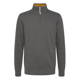 !Solid Longpullover SOLID "Sweatshirtpullover SDKaran", Herren, Gr. M, grau (gray melange), Obermaterial: 100% Baumwolle CO., Sweatshirts Longpullover