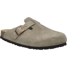 Clog Josef Seibel "Hermine 04, taupe", Damen, Gr. 41, grau (taupe), Obermaterial: 100% Rindsleder Leather cow., Schuhe Clog