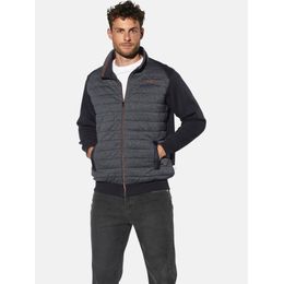 Sweatjacke Babista "Sweatjacke SELMARO", Herren, Gr. L, blau (dunkelblau melange), Obermaterial: 82% Polyester COOLMAX PES(Coolmax). 15% Viskose Birla CV Birla. 3% Elasthan EL., Sweatjacken Sweatjacke