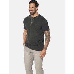 T-Shirt Jan Vanderstorm "T-Shirt TAAGURD", Herren, Gr. 4 XL, grau (dunkelgrau), Obermaterial: 100% Baumwolle CO., Shirts T-Shirt