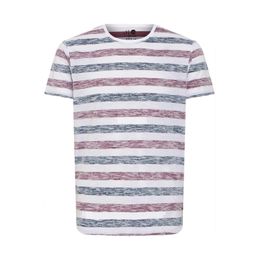 !Solid Rundhalsshirt SOLID "Rundhalsshirt SDTet", Herren, Gr. L, rot (wine rot), Obermaterial: 60% Baumwolle CO. 40% Polyester PES., Shirts Rundhalsshirt