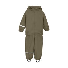 Regenjacke CeLaVi "Regenoverall CEMagic", Jungen, Gr. 100, braun (sea turtle), Obermaterial: 100% Polyester PES., Overalls Regenjacke