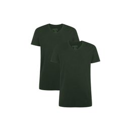 T-Shirt Bamboo basics "T-Shirt VELO 2er Pack", Herren, Gr. XXL, gr&uuml;n, Obermaterial: 68% Viskose CV. 28% Baumwolle CO. 4% Elasthan EL., Shirts T-Shirt
