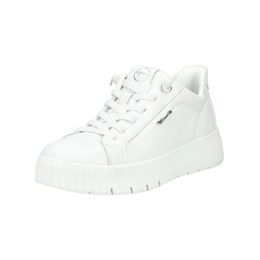 Sneaker Tamaris "Tamaris Sneaker Leder/Textil", Damen, Gr. 41, wei&szlig;, Leder, Textil, Schuhe Sneaker