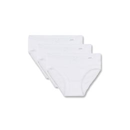 Slip Sanetta "Slip 3er Pack", M&auml;dchen, Gr. 140, wei&szlig;, Obermaterial: 100% Baumwolle CO., Unterhosen Slip