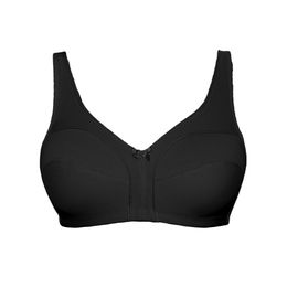 Soft-BH Viania "Baumwoll Soft BH Basic", Damen, Gr. 75, Cup D, schwarz, Obermaterial: 100% Baumwolle CO., BHs Soft-BH