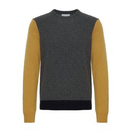 Strickfleece-Pullover Casual Friday "Strickpullover CFKarl", Herren, Gr. XXL, grau (pewter mix), Obermaterial: 80% Wolle WO. 20% Polyamid PA., Pullover