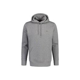 Sweatshirt Gant "Sweatshirt REGULAR SHIELD HOODIE", Herren, Gr. L, grau, Obermaterial: 78% Baumwolle CO. 22% Polyester PES., Sweatshirts Sweatshirt