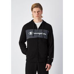 Sweatanzug Champion "Hooded Full Zip Suit", Herren, Gr. 3XL, nbk, nbk, igt, Obermaterial: 55% Baumwolle, 45% Polyester, Sportanz&uuml;ge, mit Kapuze, mit durchgehendem Rei&szlig;verschluss, f&uuml;r Sport und Freizeit