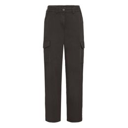 Cargohose oxmo "Cargohose OXLOCO", Damen, Gr. XS, N-Gr, schwarz, Obermaterial: 98% Baumwolle CO. 2% Elasthan EL., Hosen Cargohose