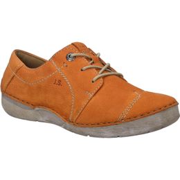 Schn&uuml;rschuh Josef Seibel "Fergey 20, papaya", Damen, Gr. 37, orange (papaya), Obermaterial: 100% Rindsleder Leather cow., Schuhe Schn&uuml;rschuh