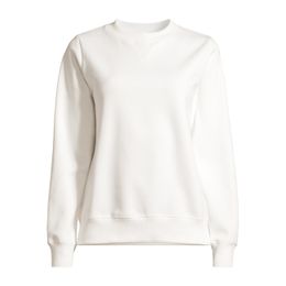 Kapuzenpullover SALZHAUT "Pullover RABHAHN - UNI", Damen, Gr. XL, wei&szlig; (sanftes wei&szlig;), Obermaterial: 80% Baumwolle CO. 20% Polyester PES., Pullover Kapuzenpullover