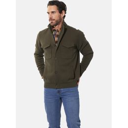 Strickjacke Babista "Strickjacke HALOR", Herren, Gr. XL, gr&uuml;n (oliv), Obermaterial: 100% Baumwolle CO., Strickjacken Strickjacke