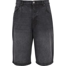 Shorts Urban Classics "Urban Classics Herren 90's Heavy Denim Shorts", Herren, Gr. 32, Normalgr&ouml;&szlig;en, schwarzwashed, 100% Baumwolle, unifarben, loose fit, Hosen Shorts