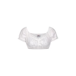 N&uuml;bler Dirndlbluse N&Uuml;BLER "Dirndlbluse kurzarm Cleopatra", Damen, Gr. 38, wei&szlig;, Obermaterial: 85% Polyester PES. 15% Viskose CV., Blusen Dirndlbluse