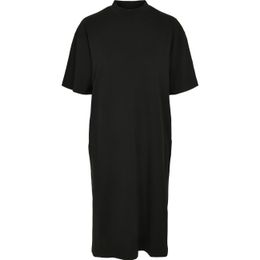 Shirtkleid Urban Classics "Urban Classics Damen Ladies Organic Long Oversized Tee Dress", Damen, Gr. XS, US-Gr&ouml;&szlig;en, schwarz, 100% Baumwolle, unifarben, oversize, Rundhals, Kleider Shirtkleid