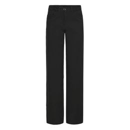 Chinohose oxmo "Chinohose OXIBEN 5-POCKET", Damen, Gr. 34, L&auml;nge 30, schwarz, Obermaterial: 98% Baumwolle CO. 2% Elasthan EL., Hosen Chinohose