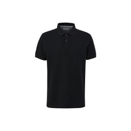 Poloshirt s.Oliver "Poloshirt Basic Poloshirt 1er Pack", Herren, Gr. XL, schwarz, Obermaterial: 100% Baumwolle CO., Shirts