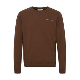 Longpullover Casual Friday "Sweatshirtpullover CFSeverin", Herren, Gr. S, braun (potting soil), Obermaterial: 100% Baumwolle CO., Sweatshirts Longpullover
