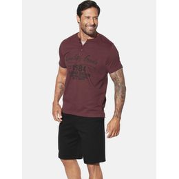 T-Shirt Jan Vanderstorm "T-Shirt NANTE", Herren, Gr. 4XL, rot (dunkelrot), Obermaterial: 100% Baumwolle CO., comfort fit normal, Rundhals, Shirts T-Shirt