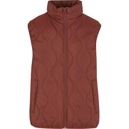 Steppweste Urban Classics "Urban Classics Mens Super Light Bubble Vest", Herren, Gr. XXL, schwarzrust, 100% Polyester, Westen Steppweste