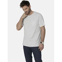 Poloshirt Babista "T-Shirt TRELENZO", Herren, Gr. 56, grau (silbergrau melange), Obermaterial: 98% Baumwolle CO. 2% Viskose CV., regular fit normal, Shirts, mit Brusttasche