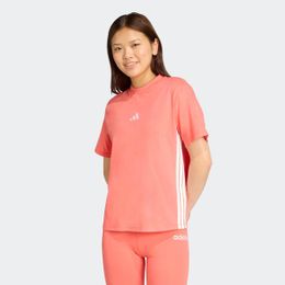 T-Shirt adidas Sportswear "W 3S SJ T", Damen, Gr. M, wei&szlig; (semi turbo, wei&szlig;), Obermaterial: 100% Baumwolle, normal, Rundhals, Shirts T-Shirt