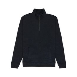 Fleecepullover Quiksilver "Keller 1/4 Zip", Herren, Gr. L, schwarz navy heather, Obermaterial: 100% Microfaser;, Sweatshirts Fleecepullover