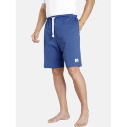 Shorty Jan Vanderstorm "2er Pack Schlafshorts CHARLE", Herren, Gr. XL, blau, Obermaterial: 100% Baumwolle CO., Homewear-Sets Shorty