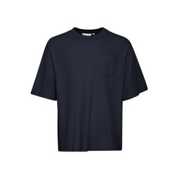 T-Shirt Casual Friday "T-Shirt CFTue", Jungen, Gr. XL, blau (navy blazer), Obermaterial: 70% Baumwolle CO. 25% Polyester PES. 5% Elasthan EL., Shirts T-Shirt