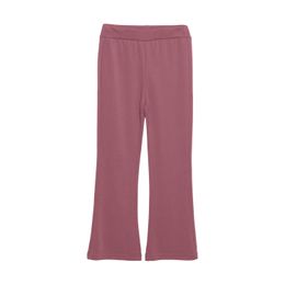Leggings Minymo "Leggings MIPants", M&auml;dchen, Gr. 110, N-Gr, lila (roan rouge), Obermaterial: 60% Viskose CV. 35% Polyester PES. 5% Elasthan EL., Hosen Leggings