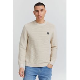 !Solid Strickfleece-Pullover SOLID "Strickpullover SDValencia", Herren, Gr. L, beige (oatmeal), Obermaterial: 100% Baumwolle CO., Pullover