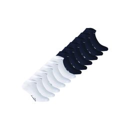Sneakersocken Diadora "Socken 12er Pack", Damen, Gr. 39-42, wei&szlig; (wei&szlig;, dunkelblau), Obermaterial: 75% Baumwolle CO. 23% Polyester PES. 2% Elasthan EL., Socken Sneakersocken