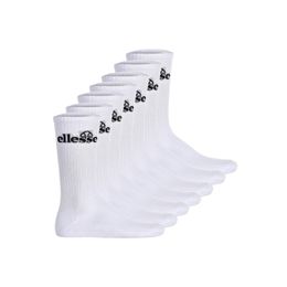 Kurzsocken Ellesse "Socken TREGO SPORT SOCK 7er Pack", Herren, Gr. 43-46, wei&szlig;, Obermaterial: 98% Polyester PES. 2% Elasthan EL., Socken
