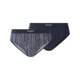 Slip Jan Vanderstorm "2er Pack Slip INGSTAD", Herren, Gr. L-XL, blau (dunkelblau), Obermaterial: 100% Baumwolle CO., Unterhosen Slip
